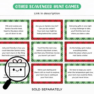 Candy Cane Hunt Clues, Candy Cane Scavenger Hunt, Candy Cane Treasure ...