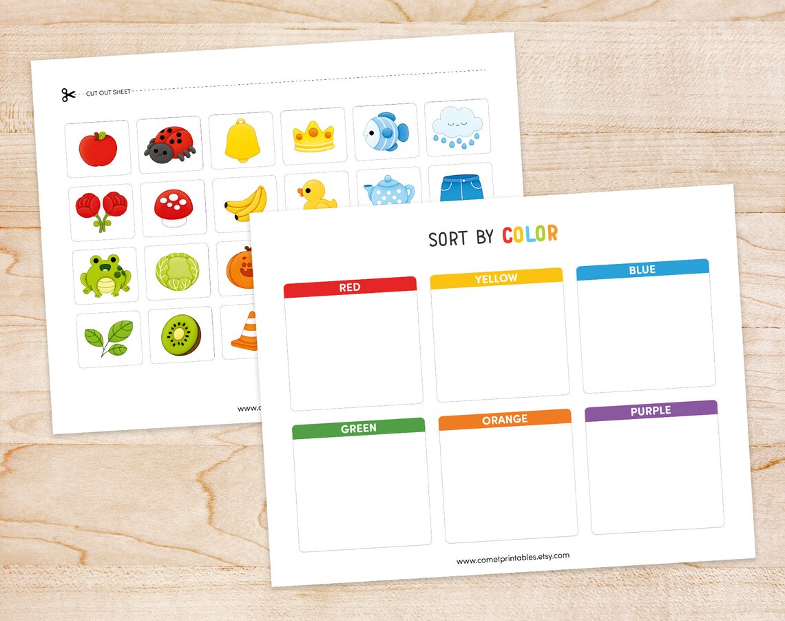Color Matching Worksheet, Preschool Printable, Preschool Worksheets ...