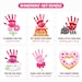 Kids Valentines Handprint Art Bundle, Printable Valentines Day ...