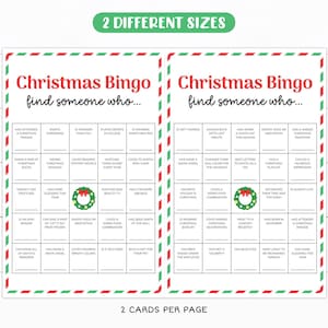 Get to Know You Christmas Bingo, Find the Guest Bingo, Holiday Human ...