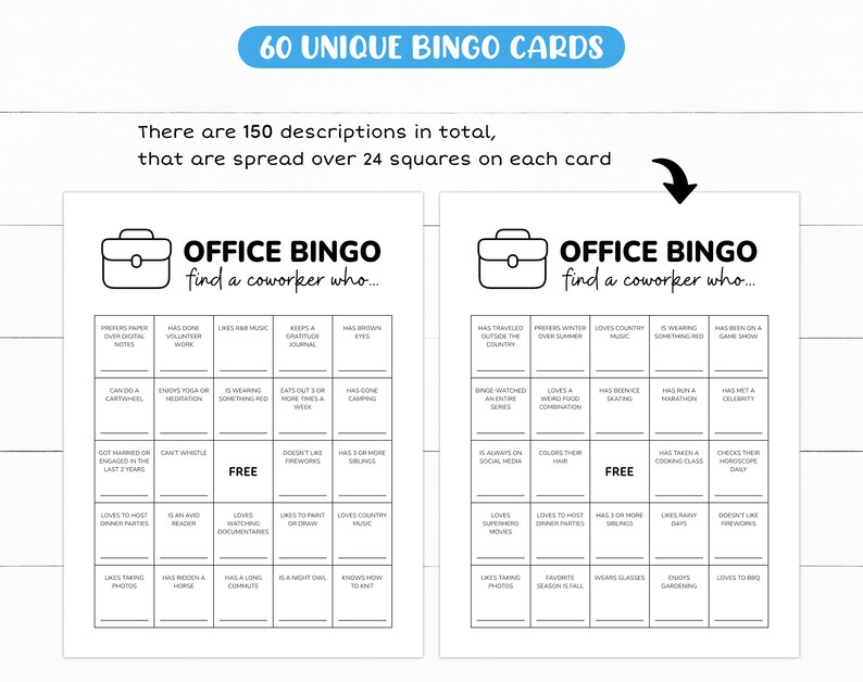 Find the Guest Bingo Game, Find Someone Who, Get to Know You Funny ...