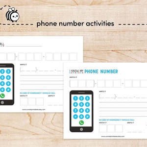 Address and Phone Number Practice Activity, I Know My Home Address ...