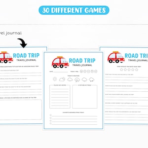 Kids Road Trip Games Bundle, Family Road Trip Pack, Printable Travel ...