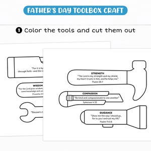 Fathers Day Bible Craft Kids, Childrens Church Activity Sheet ...