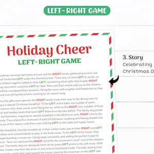 Left Right Christmas Game, Right Left Christmas Game, Christmas Left ...