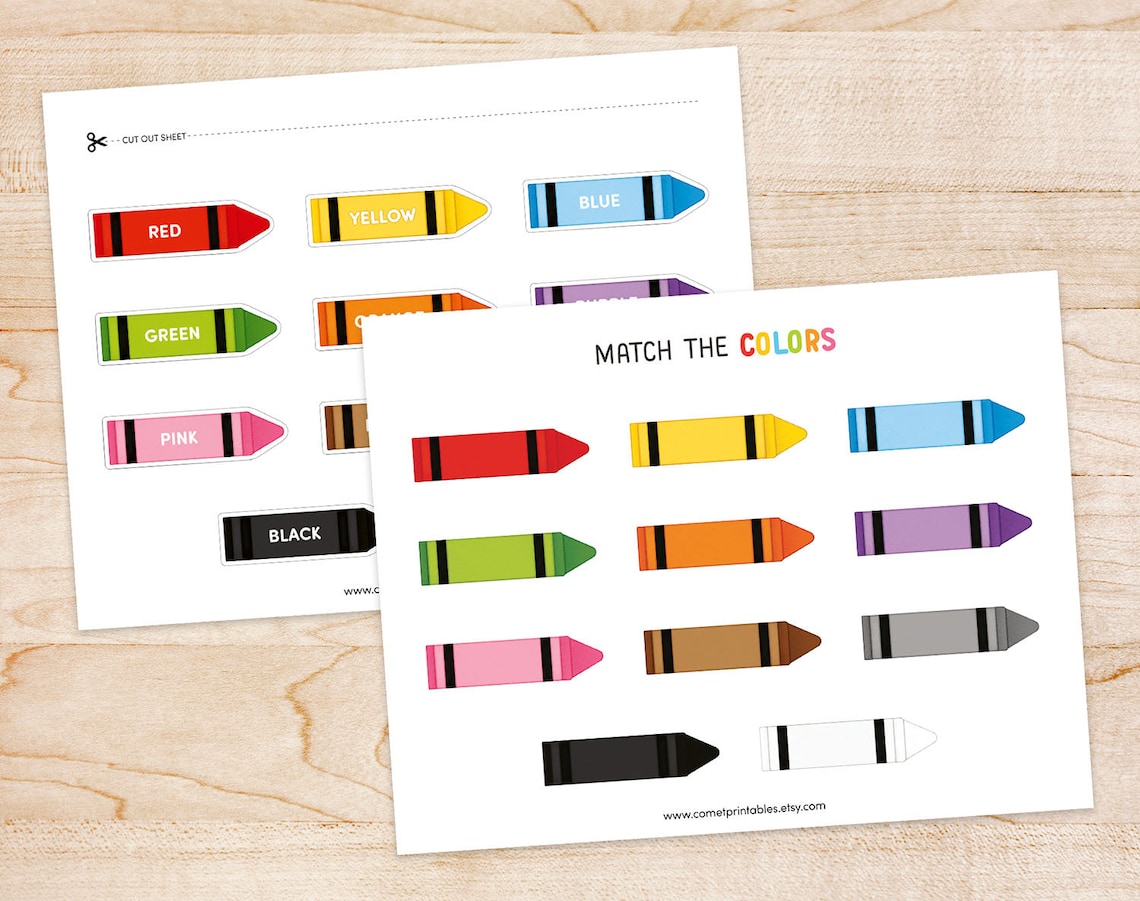 Learning Colors Preschool Printables Color Worksheet Color - Etsy