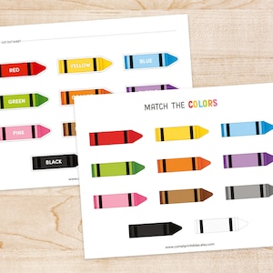 Learning Colors Preschool Printables, Color Worksheet, Color Matching ...