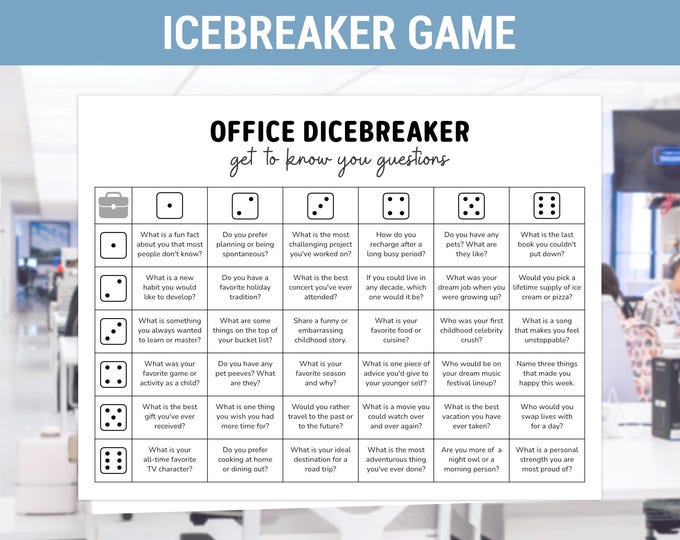 DICE BREAKERS | Team Building | Roll an Exercise | Fitness Activities ...