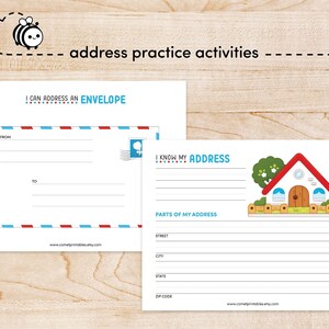 Address and Phone Number Practice Activity, I Know My Home Address ...