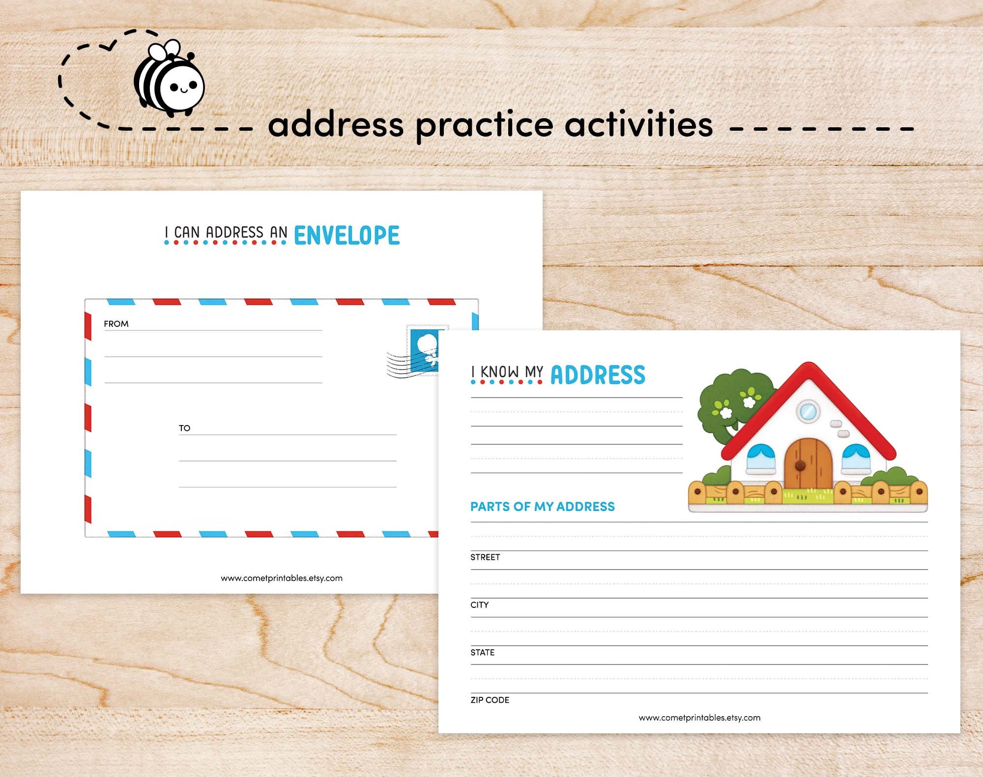Address and Phone Number Practice Activity I Know My Home - Etsy
