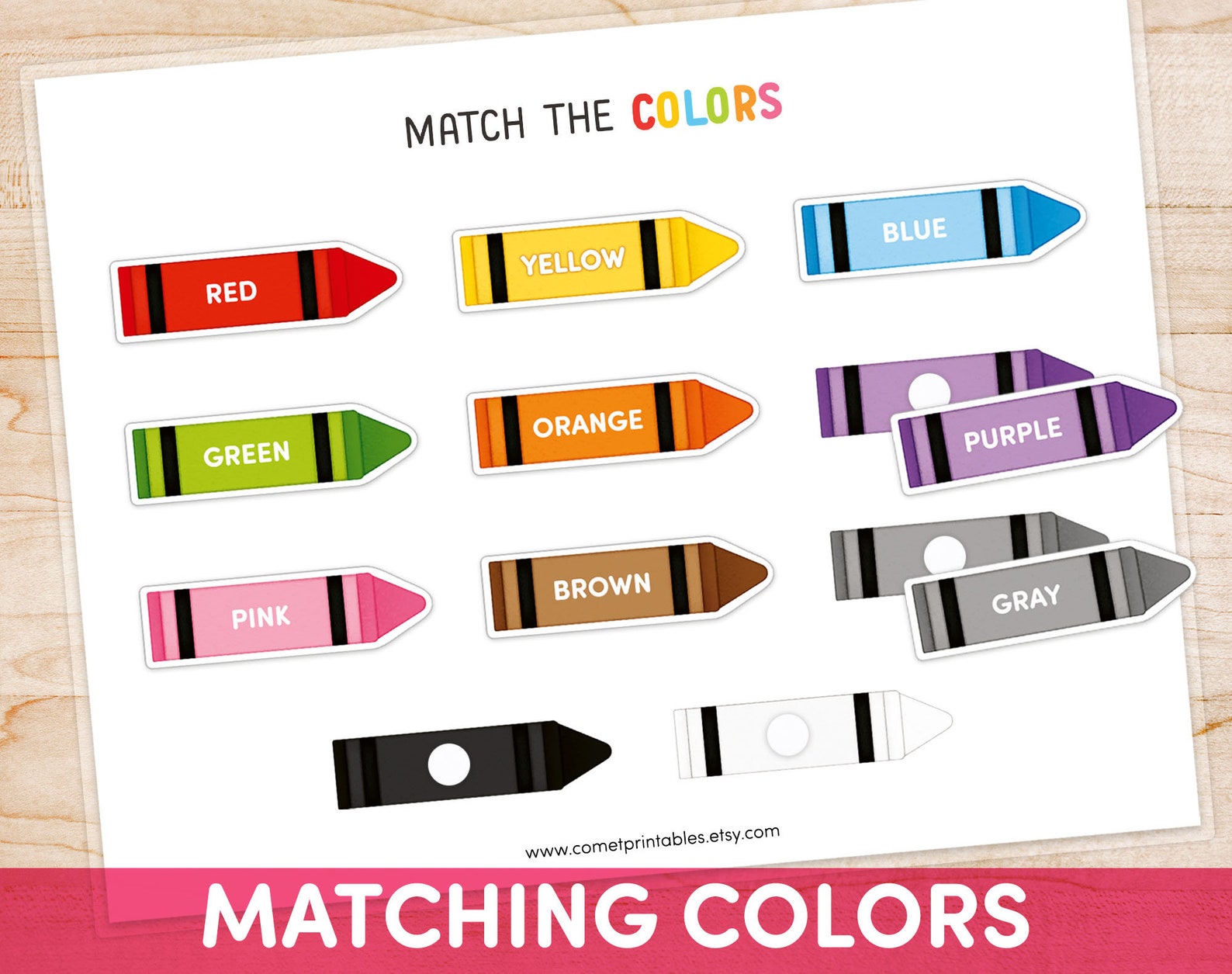 Learning Colors Preschool Printables Color Worksheet Color - Etsy