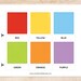 Colors Flashcards, Montessori 3 Part Cards, Printable Color Flash Cards ...