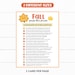 Fall Pass the Prize Game, Pass the Prize Fall Game, Fall Pass the Gift ...