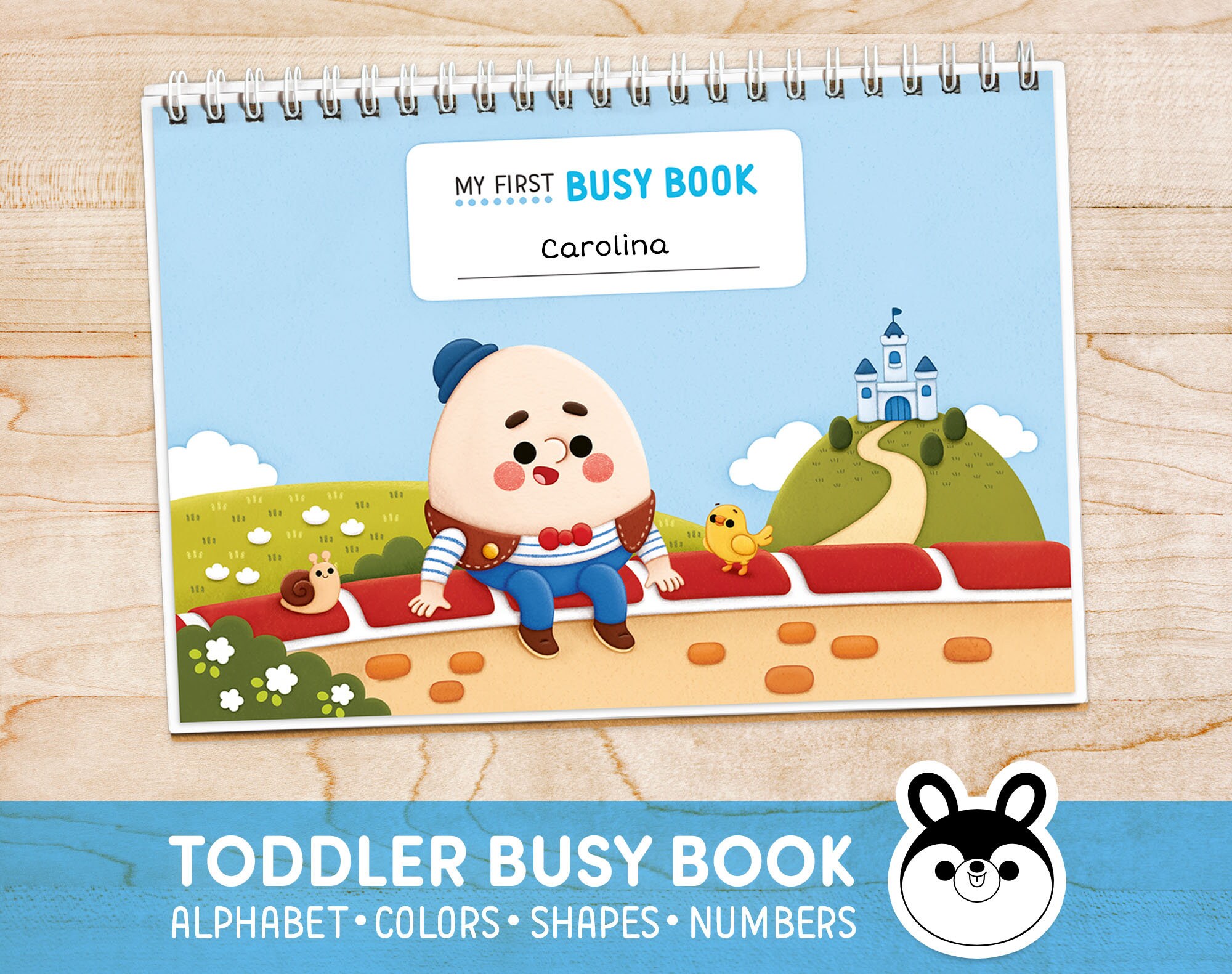 Pre-k Toddler Busy Book With Alphabet Learning Chart, Matching Colors ...