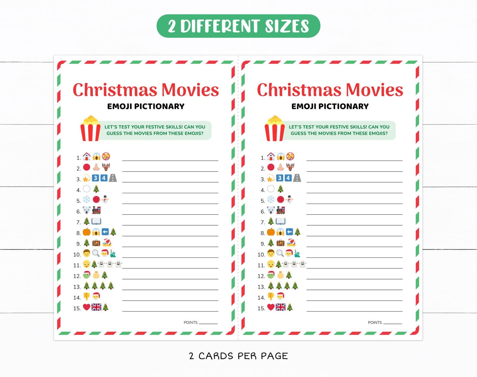 Christmas Emoji Pictionary Game, Christmas Emoji Game, Christmas Movies ...