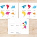 Continents and Oceans Matching Activity, Montessori World Map, 3 Part ...