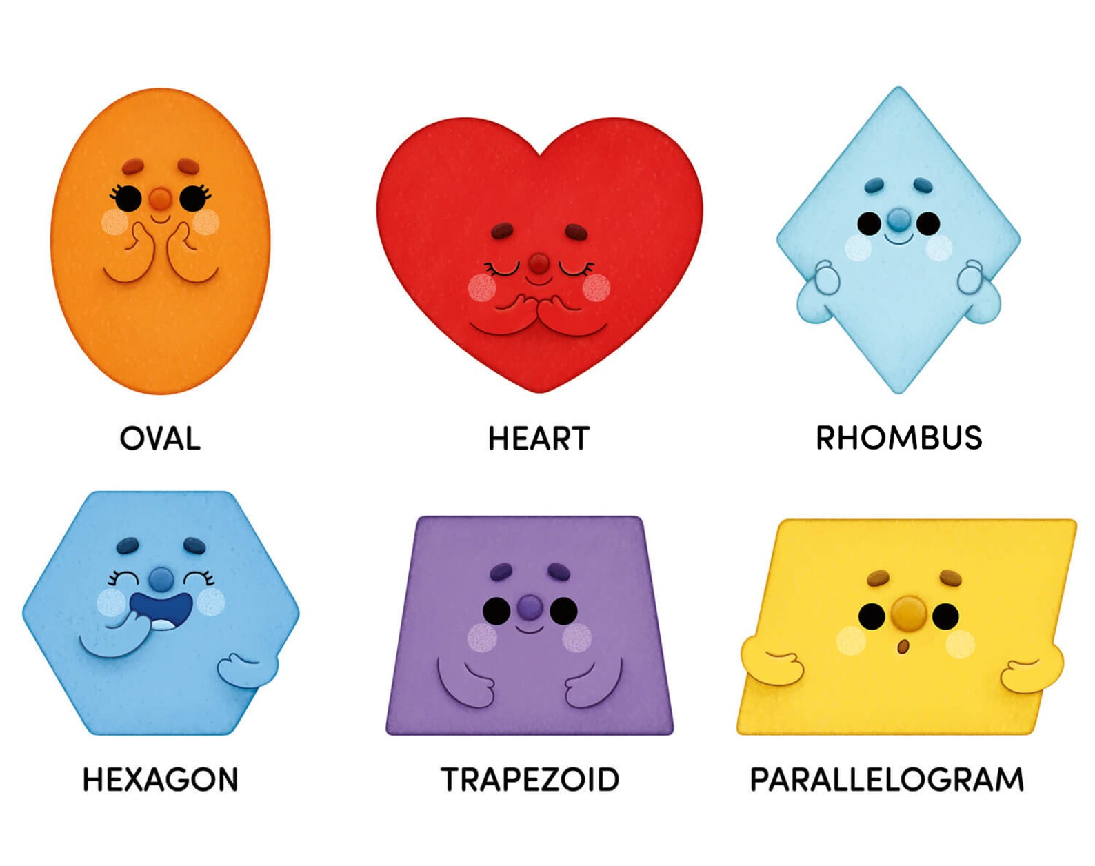 Shapes Poster for Preschool Classroom, Montessori 2D Shapes Print ...