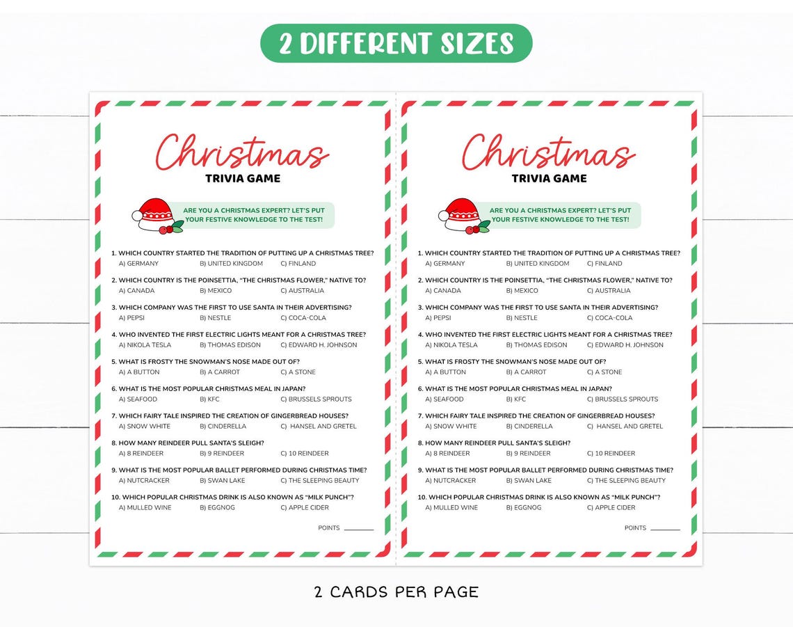 Christmas Trivia Bundle, Christmas Bundle, Movie, Songs and Music ...