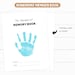 Handprint Memory Book, Printable Monthly Handprint Craft, 12 Months ...
