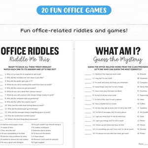 Team Building Games for Work, Office Games Bundle, Work Party Games ...