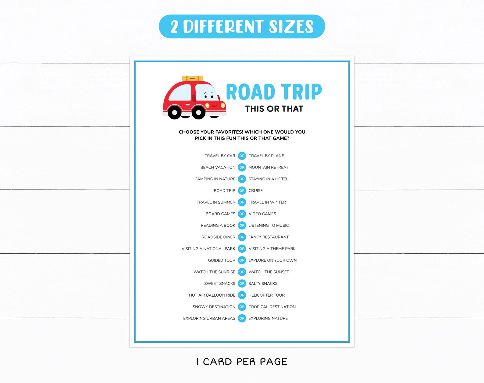 Kids Road Trip Games Bundle, Family Road Trip Pack, Printable Travel ...