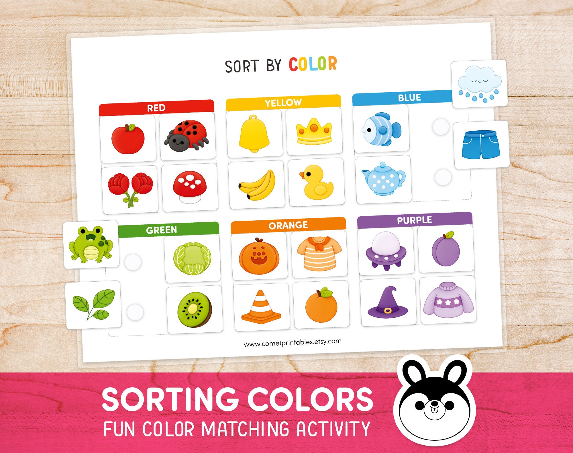 Color Matching Worksheet, Preschool Printable, Preschool Worksheets ...