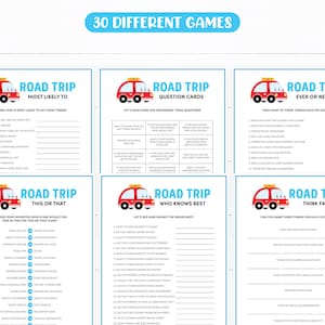 Kids Road Trip Games Bundle, Family Road Trip Pack, Printable Travel ...