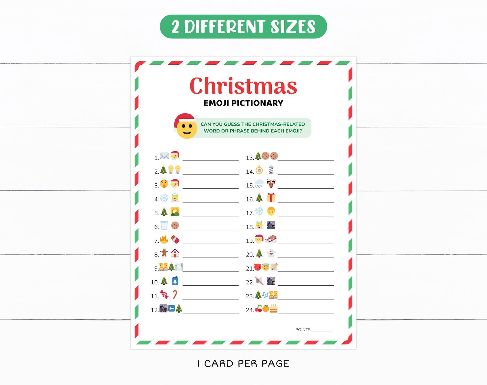 Christmas Emoji Pictionary Game, Christmas Emoji Quiz, Printable Guess ...