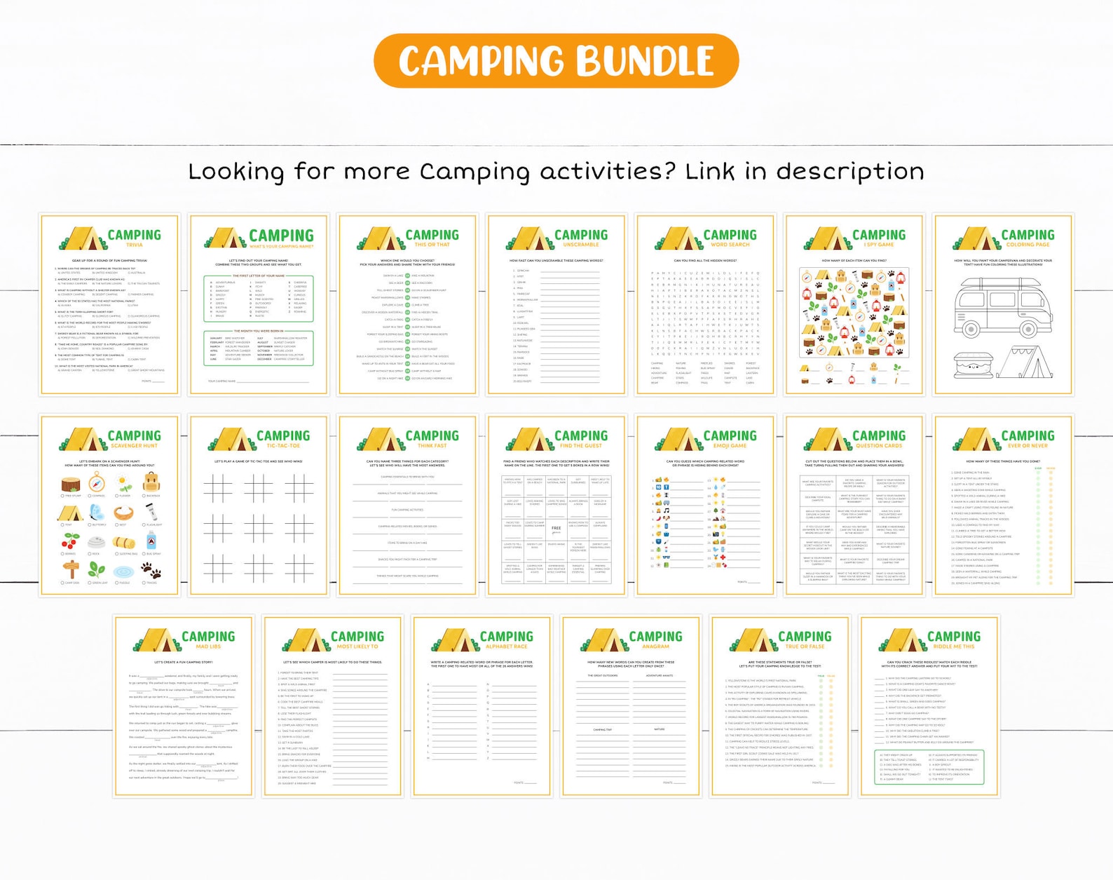 What's Your S'mores Name Game With Tags, Whats Your Smores Name ...