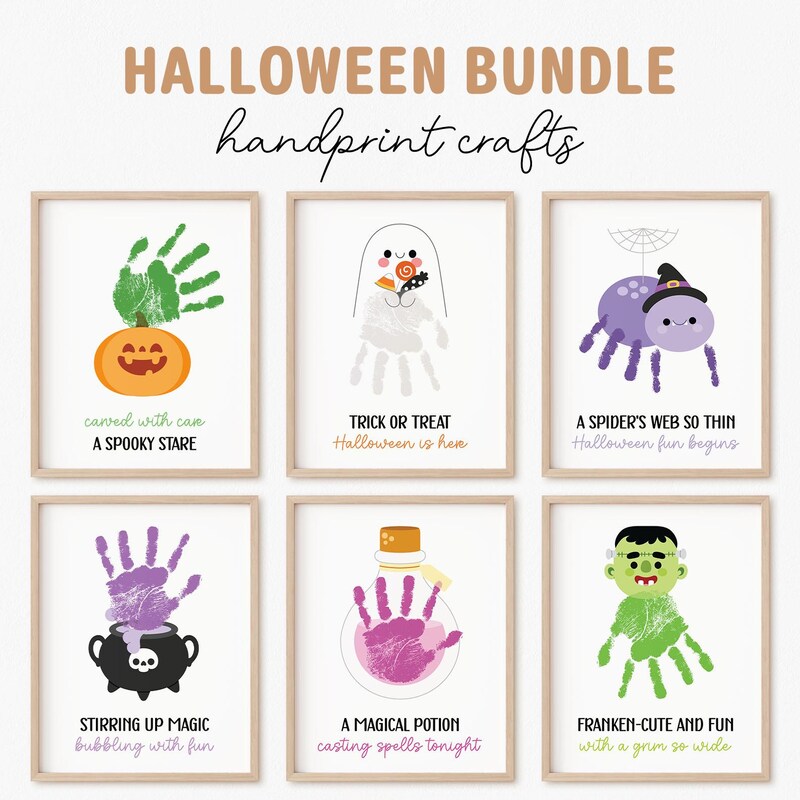 Halloween Handprint Craft - Etsy