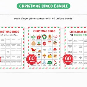 Christmas Bingo Bundle, Christmas Bingo Game, Funny Holiday Human Bingo ...