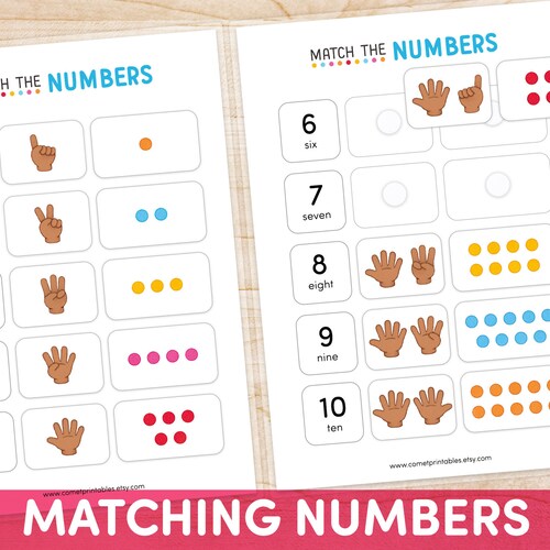 Toddler Counting Printable Activity Preschool Worksheets - Etsy