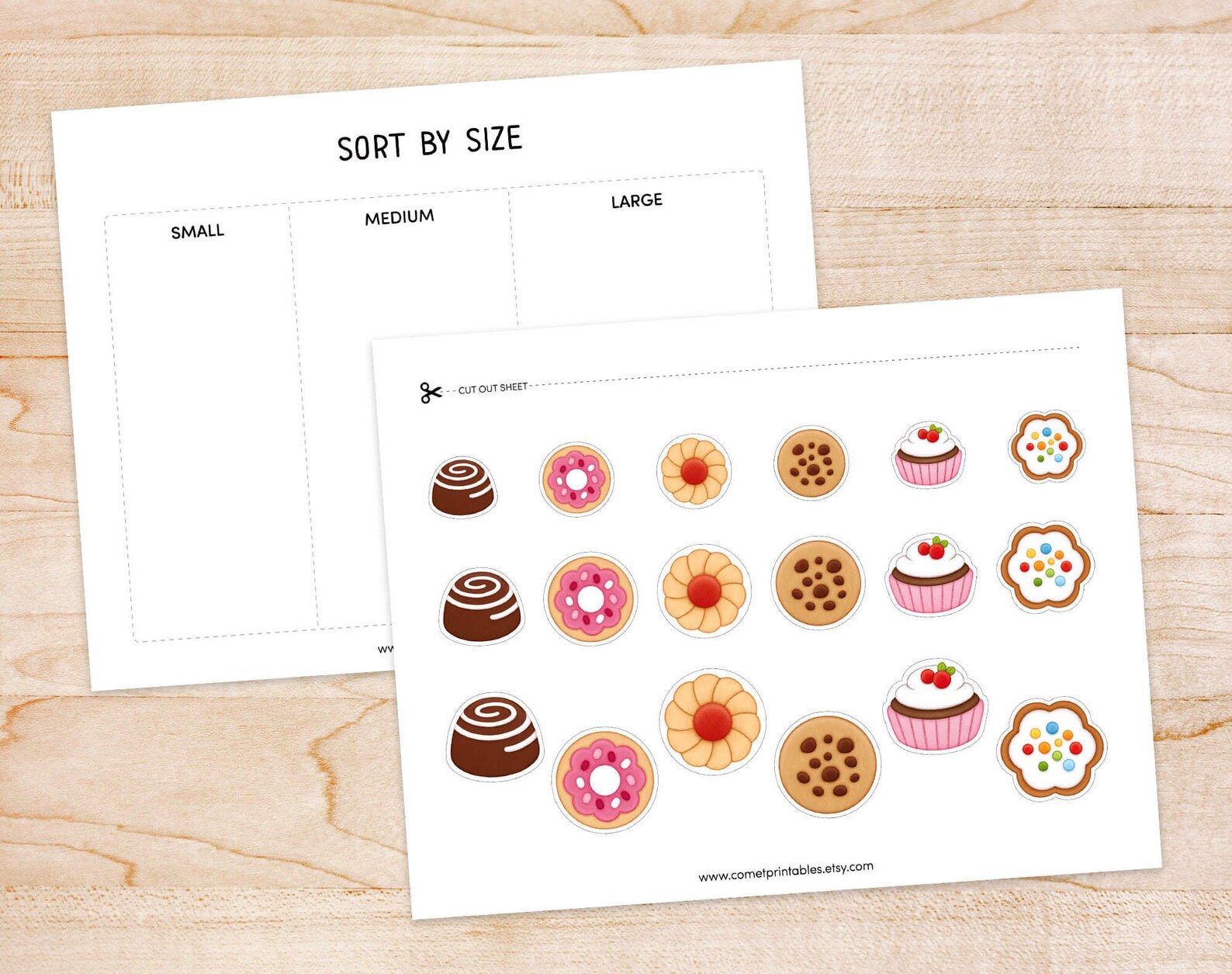 Sort by Size Busy Book Sorting by Size Preschool Printables - Etsy