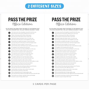 Office Pass the Prize Game, Pass the Prize Office Game, Work Pass the ...