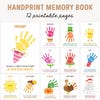 Handprint Art Memory Book: Printable Kids Calendar Keepsake (PDF ...