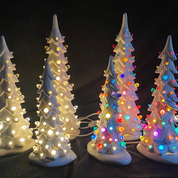 White Ceramic Christmas Tree - Etsy