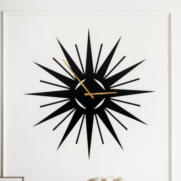 Starburst Clock - Etsy