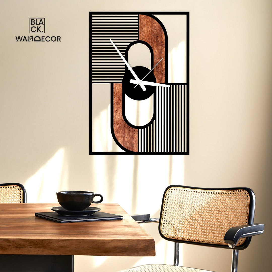 Abstract Wall Clock, Unique Wall Clock for Room, Large Clocks for Wall ...