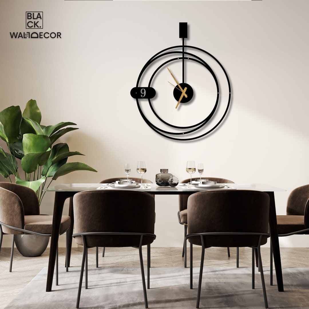 Metal Unique Wall Clock, Wall Clock for Room, Wall Clocks Large, Wall ...