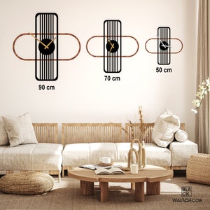Wood Wall Clock, Contemporary Wall Clock, Modern Wall Clock, Unique ...