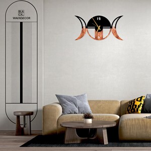 Unique Metal Wall Clock, Wooden Wall Clock, Wall Clock With Numbers ...