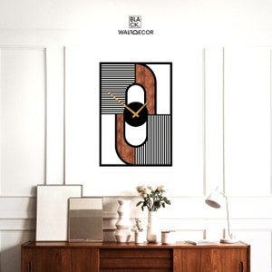 Abstract Wall Clock, Unique Wall Clock for Room, Large Clocks for Wall ...