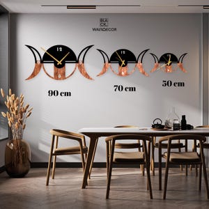 Unique Metal Wall Clock, Wooden Wall Clock, Wall Clock With Numbers ...