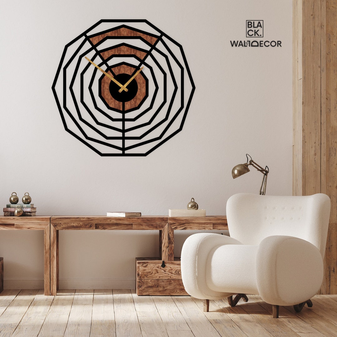 Wall Clock for Man Cave, Wall Clock Unique, Clock Wall Art, Living Room ...