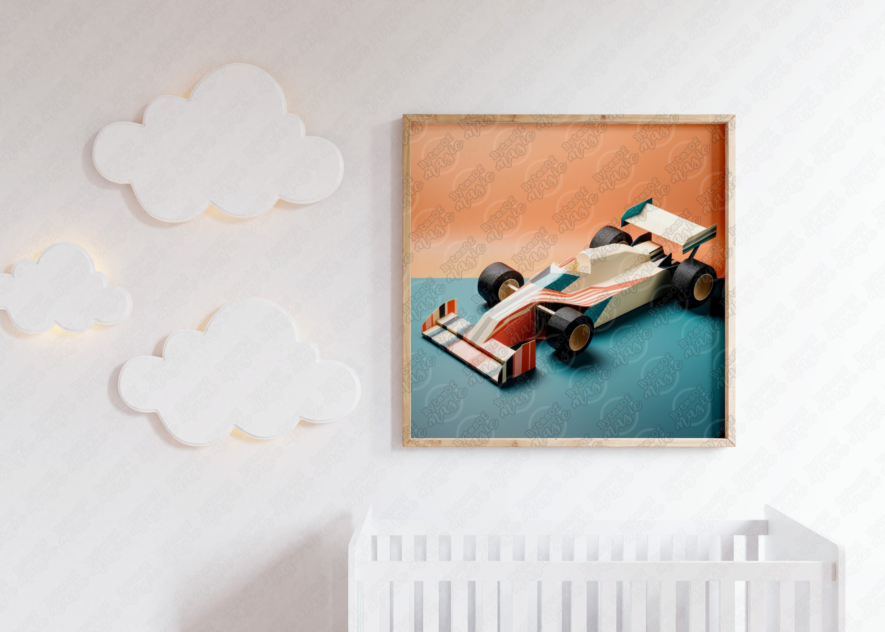 Papercraft Formula 1 - Indycar - Wall Art - Playroom Decor, Nursery ...