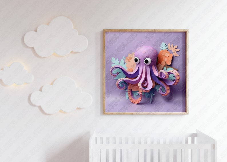 Papercraft Under the Sea - Wall Art - Playroom Decor, Nursery Prints ...