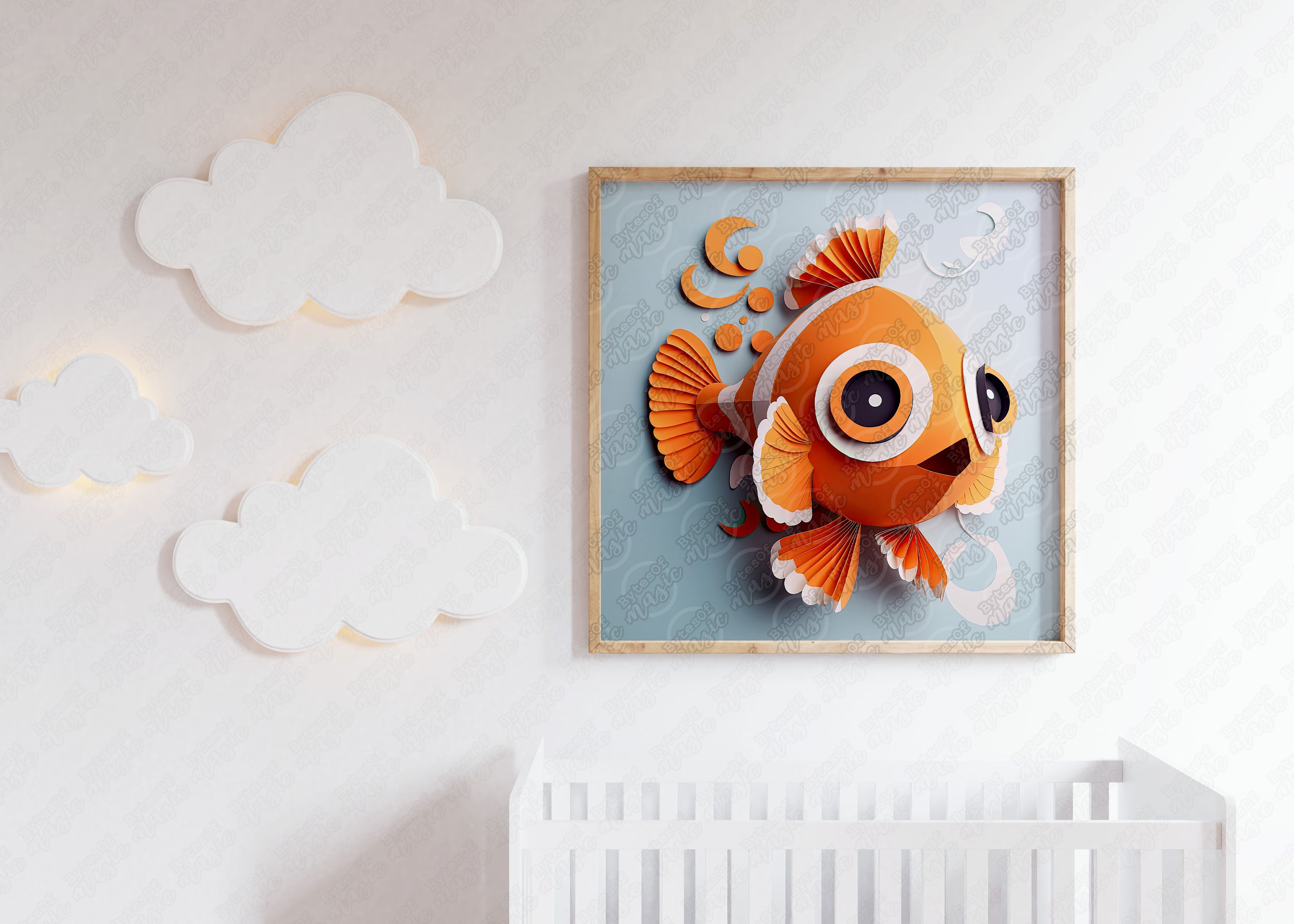 Papercraft Under the Sea - Wall Art - Playroom Decor, Nursery Prints ...
