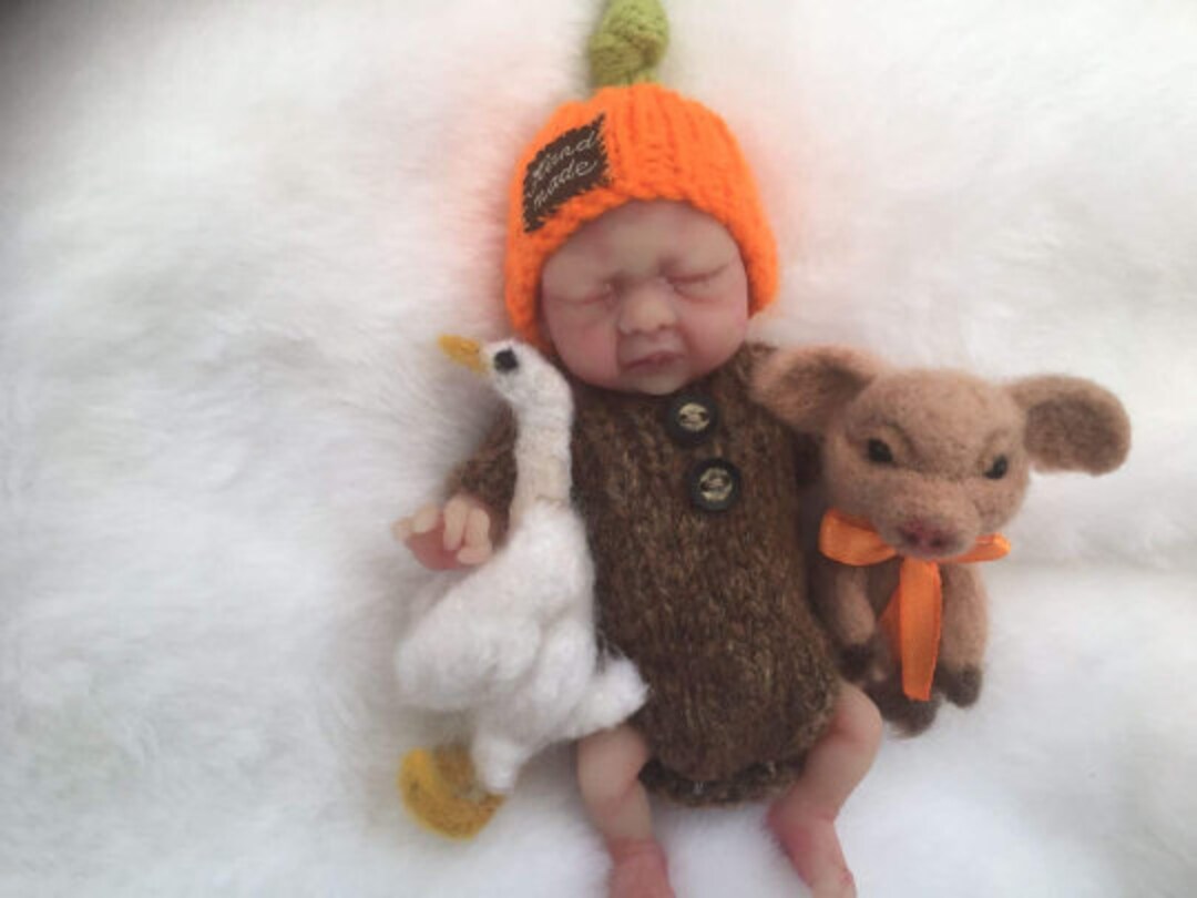 OOAK Baby Boy Hugo Handmade Silicone Doll and Farm Friends FREE ...