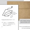 Funny Card for Web Developer, Website Programmer, I Hate Programming, I Love Programming A5 ...