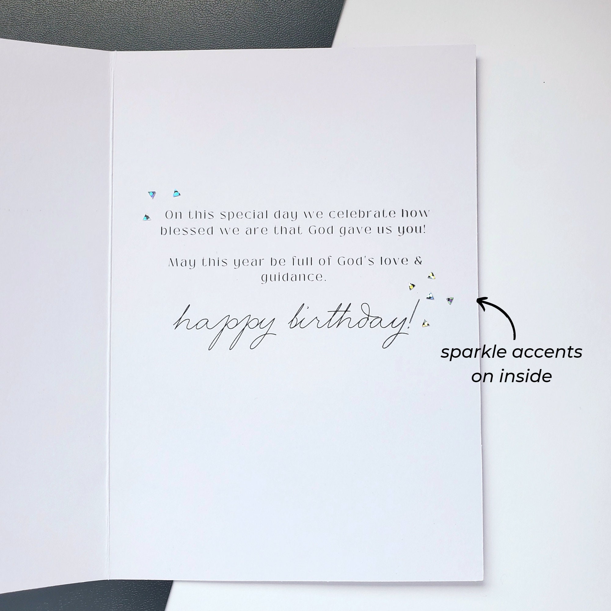 Birthday Christian Acronym Card Sparkle Accents Happy Birthday Bible ...